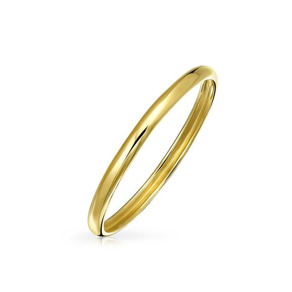 Bling Jewelry | Jewelry | Thin Stackable Mid Finger Real 4k Yellow Gold ...